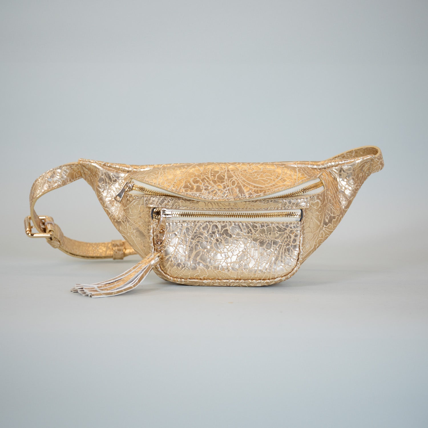 Chromatic Garden Fanny Pack | Luxury Gold Bag