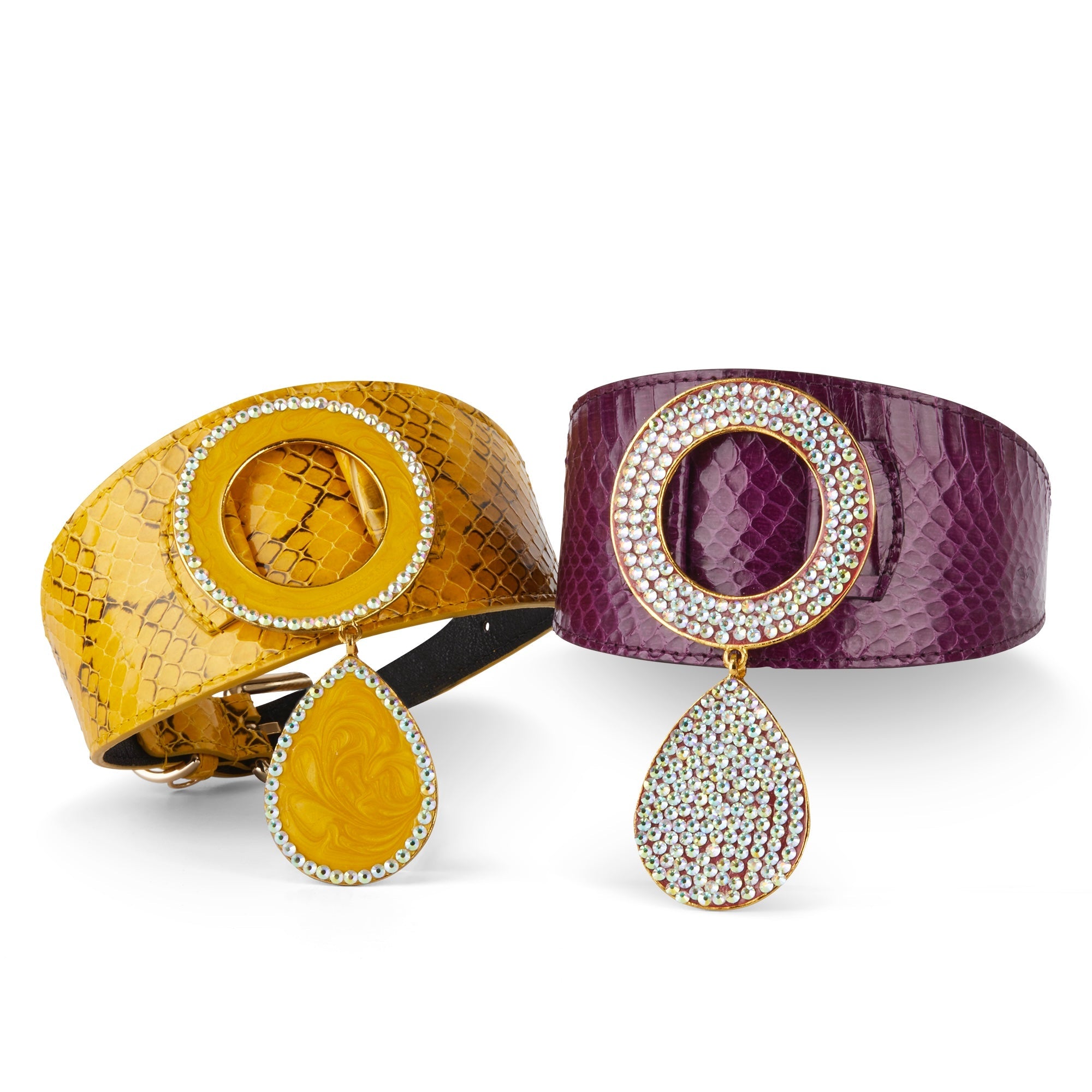 Solar Flare Snake Print Collars